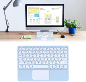 TECHGEAR Touch Wireless Keyboard Round Keycaps Ergonomic Design Ultra ...