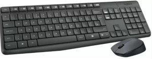Logitech MK235 Combo Wireless Standard Multi-device Keyboard Compatible ...