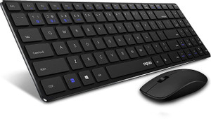 RAPOO 9300M(E9100M+M200)Black 18123 Wireless, Bluetooth Standard Multi ...
