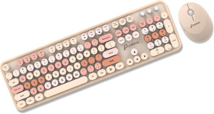 pebble Digit002 Wireless Keyboard & Mouse Combo with POP Retro Keys, FN ...