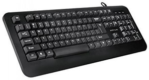 ASTRUM KB110 Classic Wired Keyboard 104keys in Black Color Wired USB ...