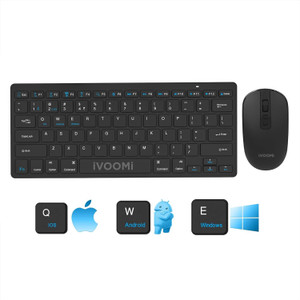 iVoomi ZOOX IV-109 Bluetooth, Wireless Standard Multi-device Keyboard ...