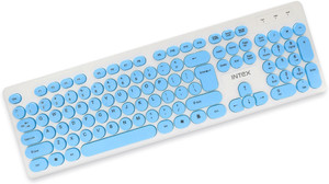 Intex Classy Wired USB Keyboard IT-KB335 White&Blue Wired USB Standard ...