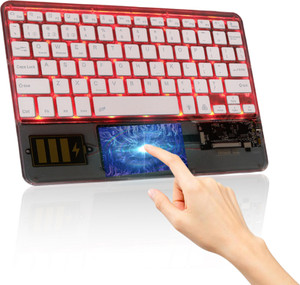 TECPHILE Universal Z33 Wireless Multi Device Keyboard with RGB Backlit ...