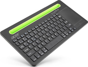 Acer SwiftConnect Rechargeable Keyboard with Cradle & Touchpad Wireless ...