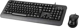 ASTRUM Wired Keyboard + Mouse Combo Set in Black Color Wired USB Multi ...