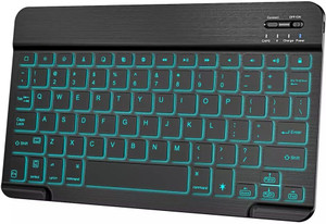 Mocking Bird Wireless RGB Keyboard with 7 Color Slim Portable Bluetooth ...