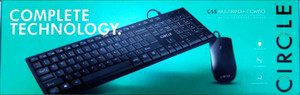 CIRCLE CT C55 MULTIMEDIA KEYBOARD AND MOUSE Wired USB Standard Multi ...