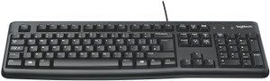 Logitech K120 / Full-Size, Spill-Resistant, Curved Space Bar Wired USB ...