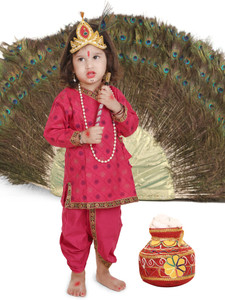 Raj Fancy Dresses Radha and krishna Dress for Kids with Jewellery ...