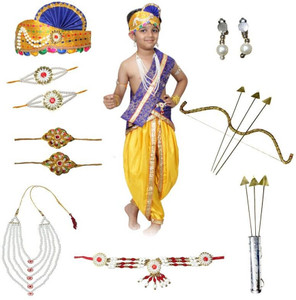 KAKU FANCY DRESSES Ram Costume for Boy With Mukut, Baby Ramlala Dress ...