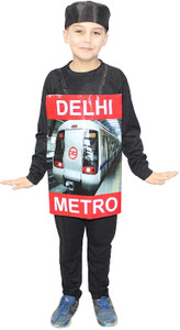KAKU FANCY DRESSES Metro Train Costume/Vehicle Fancy Dress For Kids ...