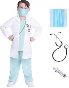 AARUKA WORLD Doctor Costume for kids | Doctor Coat with stethoscope ...