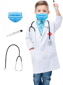FANCYJET Doctor Dress for Kids with Accessories| White Color Kids ...