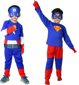 Macare Normal Captain America + Superman Kids Costume Wear Price in ...