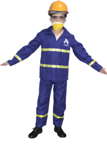 KAKU FANCY DRESSES Our Helper Fireman Costume with Helmet, mouth mask ...