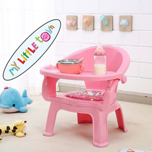 MY LITTLE TOWN Kids feeding Chair & Table (Pink) Plastic Chair Price in ...