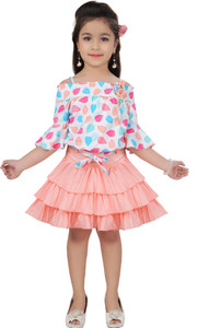 CLOTH ADDA Girls Party(Festive) Top Skirt Price in India - Buy CLOTH ...