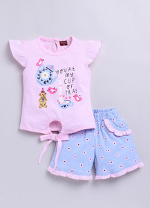 TINY BINY Girls Casual Top Shorts Price in India - Buy TINY BINY Girls ...