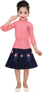 CLOTH ADDA Girls Party(Festive) Top Skirt Price in India - Buy CLOTH ...