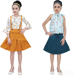 CLOTH ADDA Girls Party(Festive) Top Skirt Price in India - Buy CLOTH ...