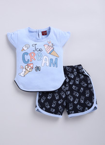 TINY BINY Girls Casual Top Shorts Price in India - Buy TINY BINY Girls ...