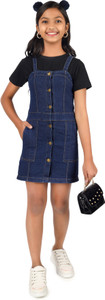 Tillu Pillu Girls Casual T-shirt Dungaree Price in India - Buy Tillu ...