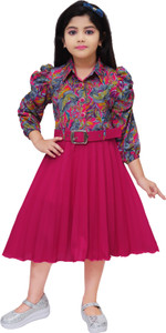 Maria Calcutta Girls Below Knee Party Dress Price in India - Buy Maria ...