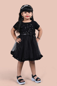 Kids Clothing By VNB Girls Midi/Knee Length Festive/Wedding Dress Price ...