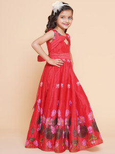 Bitiya By Bhama Girls Maxi/Full Length Festive/Wedding Dress Price in ...