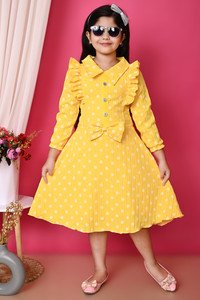 FASSY Girls Below Knee Party Dress Price in India - Buy FASSY Girls ...