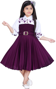 Maria Calcutta Girls Below Knee Party Dress Price in India - Buy Maria ...