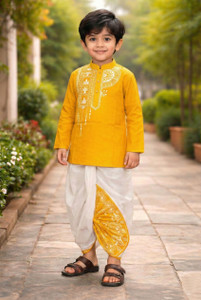 MunchkinMode Boys Festive & Party Dhoti & Kurta Set Price in India ...
