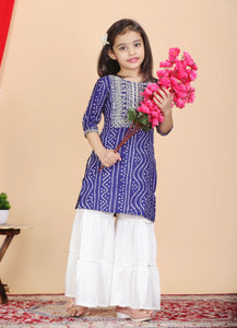 SHAHUDI DESIGNER Girls Festive & Party Kurta and Pyjama Set Price in ...