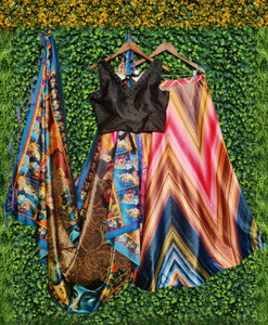 KAHIRAA WHOLETEX Girls Lehenga Choli Ethnic Wear Printed Lehenga, Choli ...