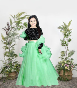 PATTARI Baby Girls Lehenga Choli Ethnic Wear Embellished Lehenga, Choli ...