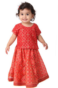 Fabindia Girls Lehenga Choli Ethnic Wear Embellished Lehenga Choli ...