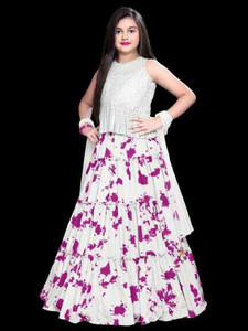 JASHVI fashion Indi Girls Lehenga Choli Ethnic Wear Embroidered Lehenga ...