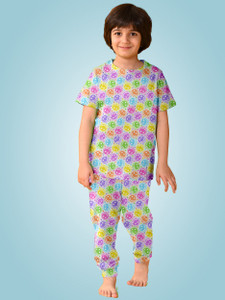 SWIFFIN Kids Nightwear Girls Printed Cotton Blend Price in India - Buy ...
