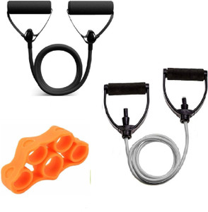 Dr Pacvu Set3|Single and Plastic Resistance Band,Rubber Grip for Body ...
