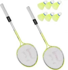 saiandsons ELEKSO BADMINTON SET WITH SHUTTLE COCK 6_PC Badminton Kit ...