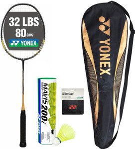 YONEX Badminton Racquet Set - Nanoflare Speed 7, Mavis 200i Shuttle Box ...