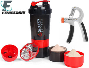 fitnessmix Premium Combo Of Gym Shaker Bottle for Protein Shake with ...