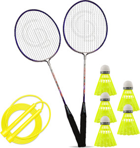 CLOVERBYTE POWER Purple LightWeight Badminton Racquet 1 Pair , 5 ...