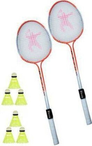 HouseOfCommon badminton racket with 6 shutlecoke Branded Badminton Kit ...