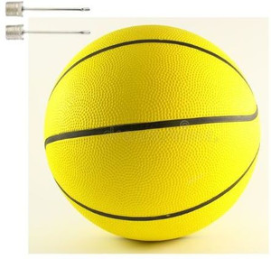 METROL Yellow Rubber Basketball With Pin Basketball Kit - Buy METROL ...