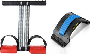 Fitness Scout Combo Tummy Trimmer Back Support Home Gym Exerciser (Pack ...