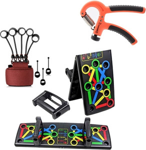 FITGENIX PushUpBoard, 15 in1& HAND GRIP & FINGER GRIPPER COMBO PACK ...