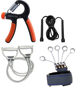 CODIVER Hand gripper Skipping rope with Toning tube and finger gripper ...