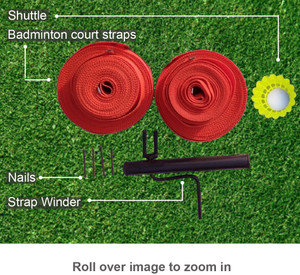 FunBadmenton Portable Badminton Court for Kids, Outdoor Badminton Court ...